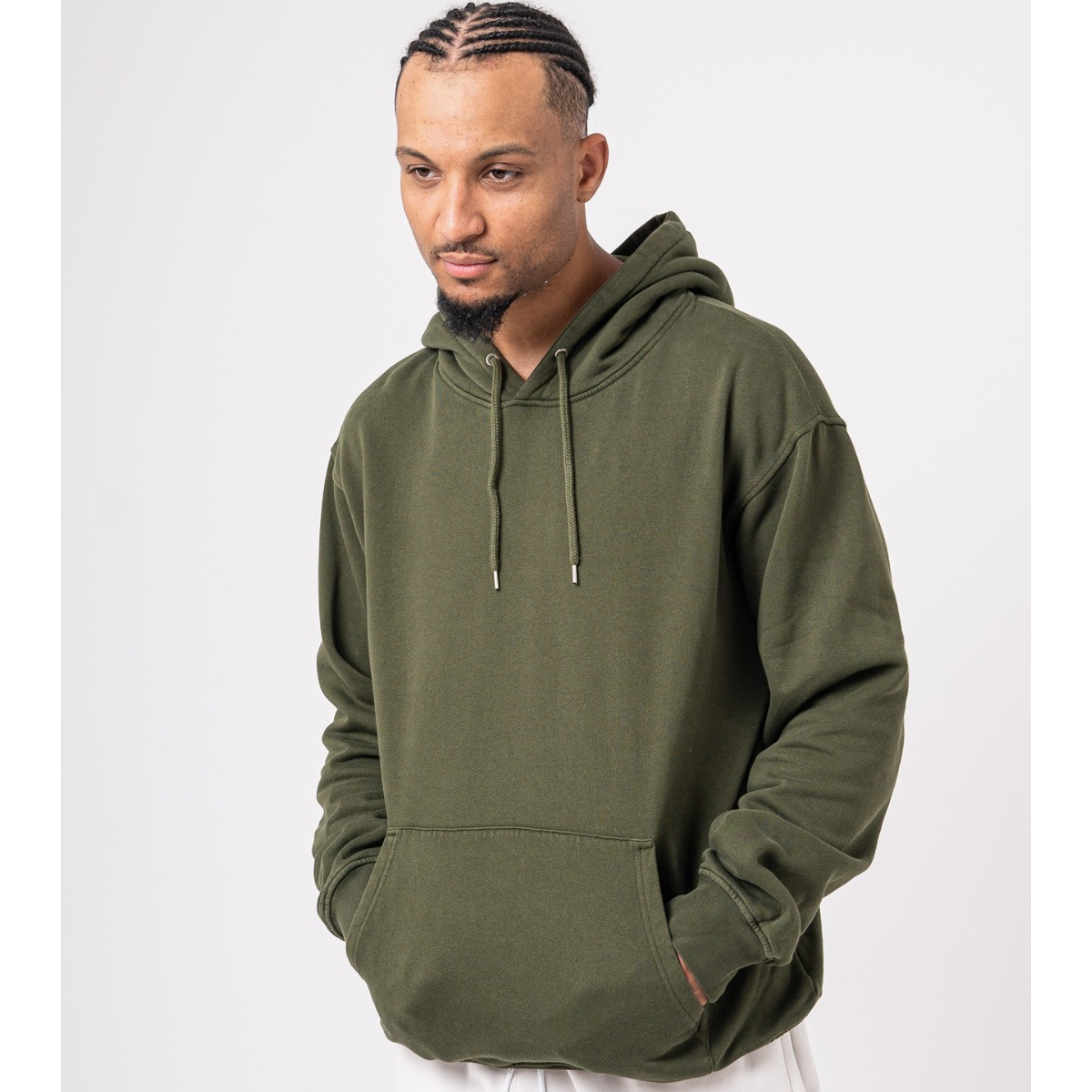 Colorful Standard Classic Organic Hood Seaweed Green - CornerStreet